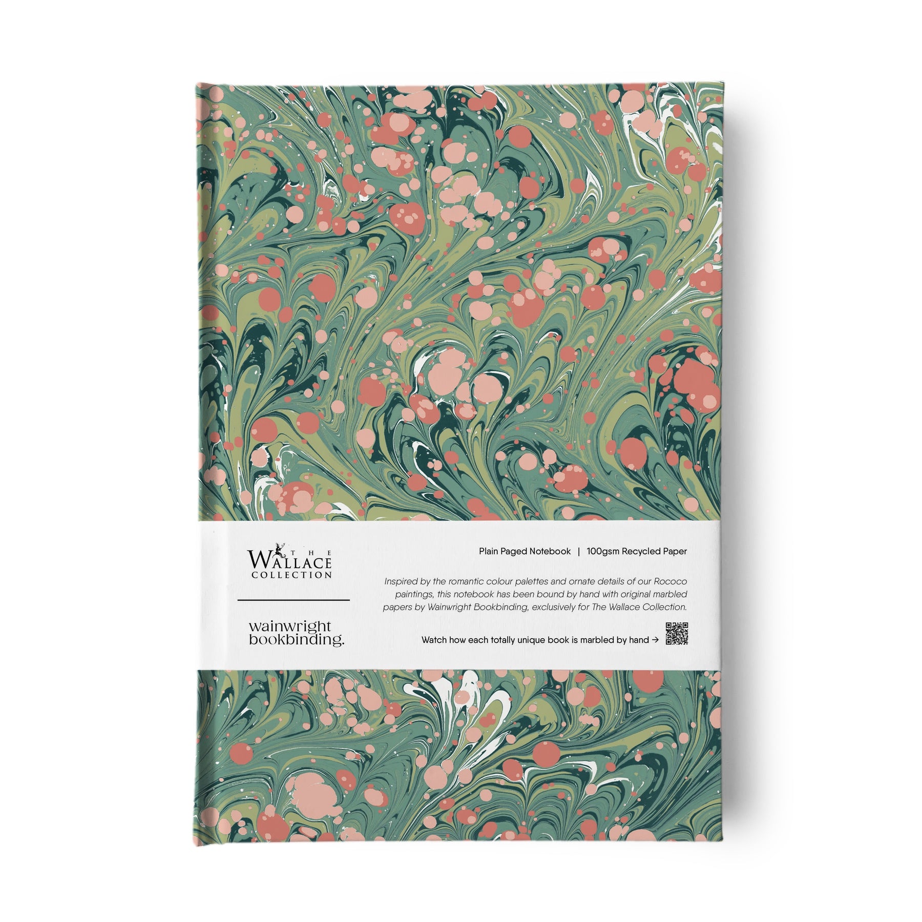 Marbled Notebook by Charlotte Wainwright - Green – The Wallace ...